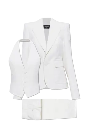 Dsquared2 Suit With Silk Trim