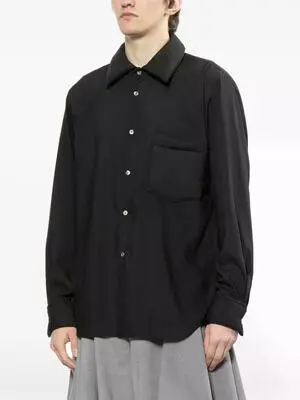 Comme Des Garçons Puffy-pocket Shirt - Black