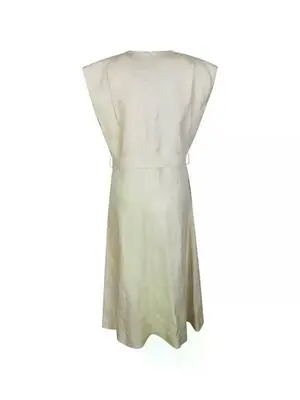 Incotex V-neck Maxi Dress - White
