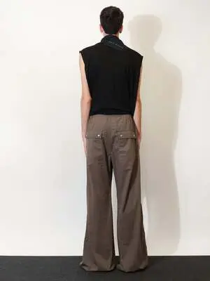 Rick Owens Cotton Wide Leg Trousers - Grey