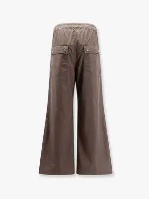 Rick Owens Cotton Wide Leg Trousers - Grey