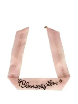 Red Valentino Contrasting-bead Headband - Pink