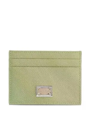 Dolce & Gabbana Plaque-logo Card Holder - Green