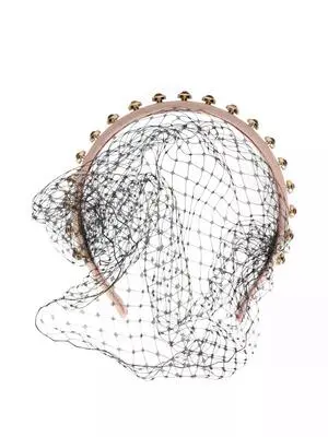 Red Valentino Embellished Net Hairband