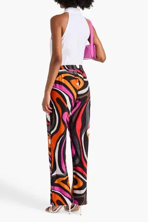 Emilio Pucci Printed Cotton-poplin Straight-leg Pants