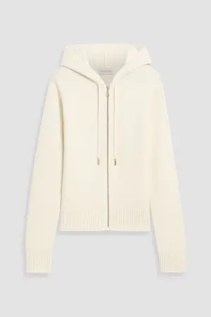 Moncler Wool And Cashmere-blend Zip-up Hoodie