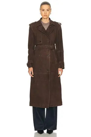 ARMA Benedict Suede Trench Coat