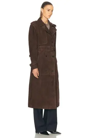 ARMA Benedict Suede Trench Coat