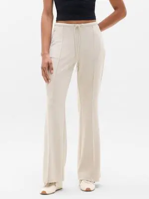 Athleta Seasoft Pintuck Mid Rise Flare Pant - Zephyr