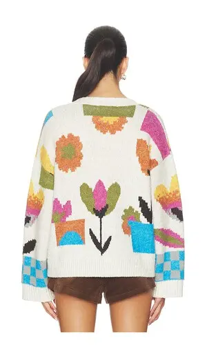 Free People Tulip Whirl Cardigan - Ivory Combo
