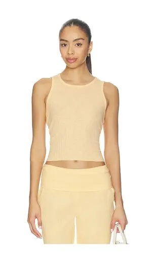BOBI Cropped Rib Tank Top