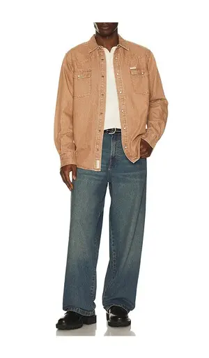 SENDERO PROVISIONS CO. The Wyatt Pearl Snap Shirt In Brown