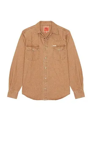 SENDERO PROVISIONS CO. The Wyatt Pearl Snap Shirt In Brown