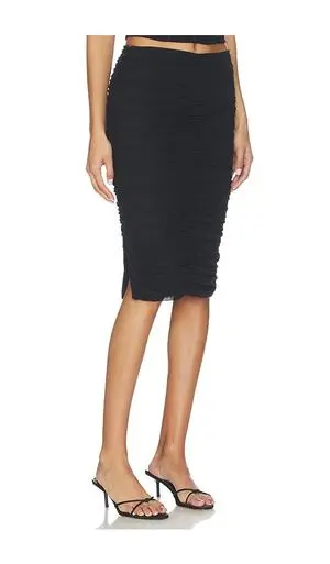 L'Agence Isodora Mesh Midi Skirt