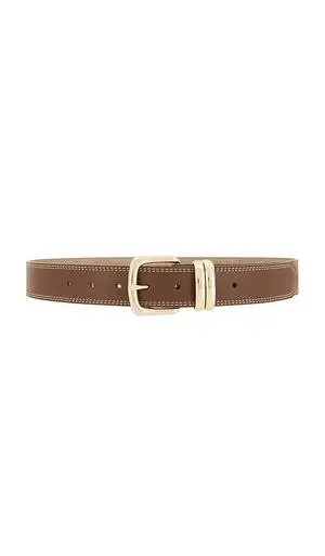 PETIT MOMENTS Madison Belt - Tan & Gold