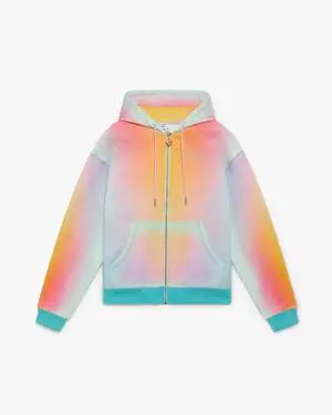 Casablanca Glass Zip Up Hooded Sweatshirt