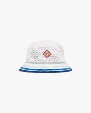 Casablanca Mesh Stripe Crochet Hat - Multicolor