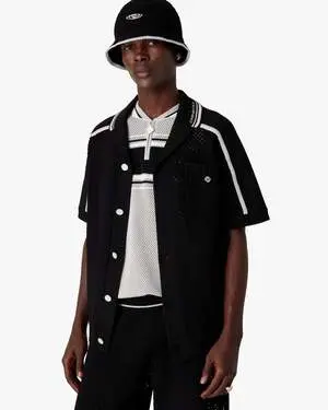 Casablanca Warp Logo Crochet Bucket Hat