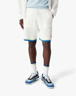Casablanca Crochet Shorts - Blue