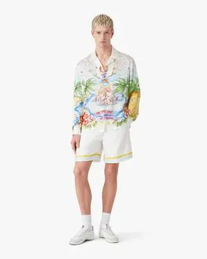 Casablanca Better Days Long Sleeve Silk Shirt