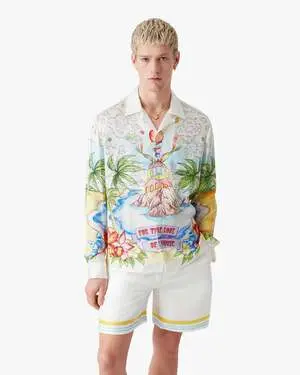 Casablanca Better Days Long Sleeve Silk Shirt