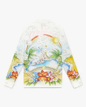 Casablanca Better Days Long Sleeve Silk Shirt