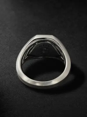 David Yurman Streamline Pietersite Signet Ring - Silver