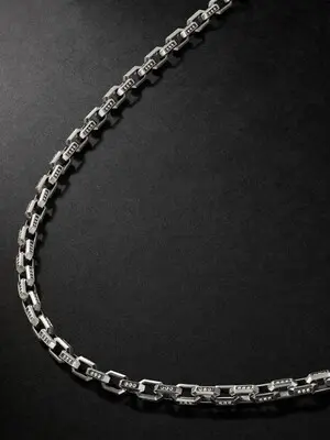 David Yurman Streamline® Sterling Diamond Chain Necklace - Silver