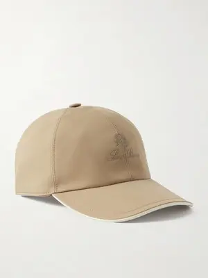Loro Piana Logo-embroidered Storm System® Baseball Cap - Neutrals