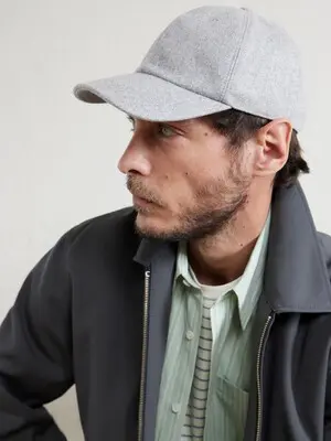 THE ELDER STATESMAN Wool And Cashmere-blend Baseball Cap