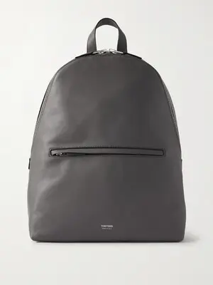 TOM FORD Leather Backpack - Gray