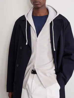 Eleventy Cashmere Zip-up Hoodie - Neutrals