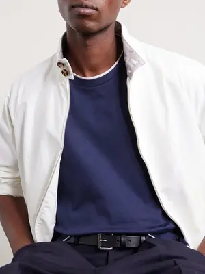 Eleventy Giza Cotton-jersey T-shirt - Blue