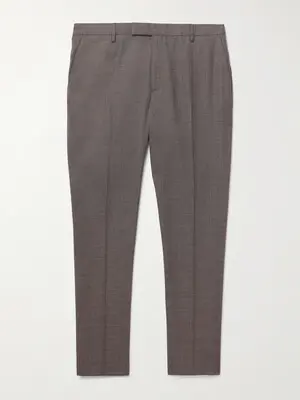 Sunspel Straight-leg Textured Wool-blend Suit Trousers