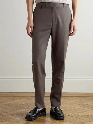 Sunspel Straight-leg Textured Wool-blend Suit Trousers