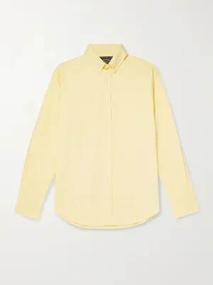 Portuguese Flannel Belavista Button-down Collar Cotton Shirt - Yellow