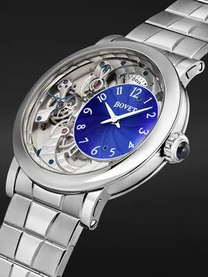 BOVET Récital 12 Hand-wound Titanium Watch - Blue