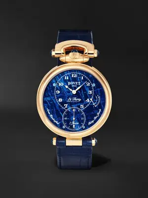 BOVET 19thirty 42mm Hand-wound Watch - Blue