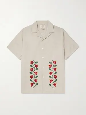 Men's Embroidered Cotton Shirts