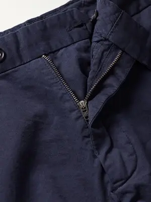 Hartford Taylor Straight-leg Cotton-gabardine Trousers - Blue