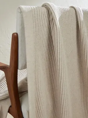 Brunello Cucinelli Ribbed Cashmere Blanket