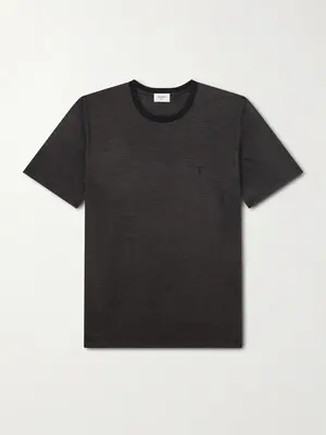 Saint Laurent Embroidered T-shirts For Men