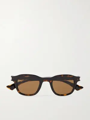 Saint Laurent Panthos Round-frame Sunglasses - Tortoiseshell