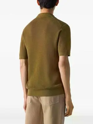 Zegna V-neck Polo Shirt