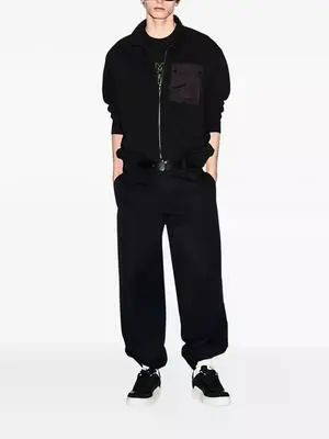 Armani Exchange Zip Sweatshirt With Chest Pocket