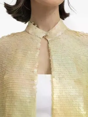 GEMY MAALOUF Sequined Open Kaftan