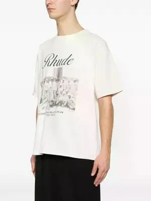 Rhude Script Graphic T-shirt - Neutrals