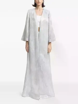 GEMY MAALOUF Loose-cut Maxi Kaftan - Silver