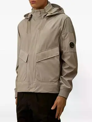 C.P. COMPANY Lens Detail Hooded Jacket - Neutrals