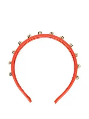 Red Valentino Studded Headband - Orange